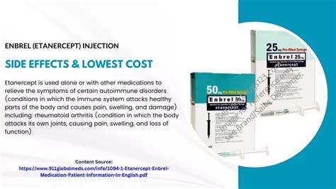 Ppt Enbrel Etanercept Injection Side Effects And Lowest Cost Powerpoint Presentation Id 13253612