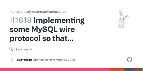 implementing some mysql wire protocol so that manticore search could