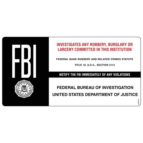 Fbi Investigating Warning Sticker