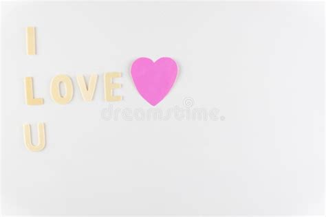 Word `i Love You` On White Background With Space For Text Love Icon