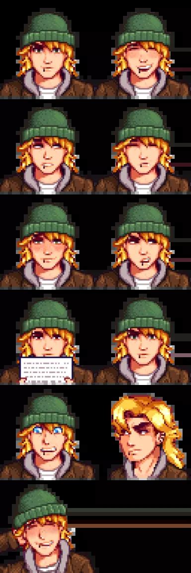 More Grunge Sam Sprites And Portraits At Stardew Valley Nexus Mods
