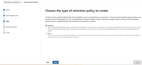 Optimizing Onedrive Retention Policies With Administrative Units And