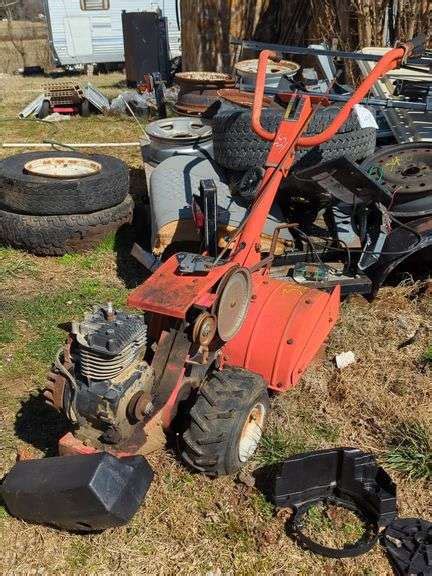 Red Tiller With Engine Ford Brothers Inc