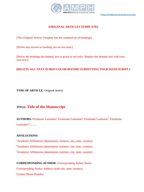 Amph Template Original Articles Pdf