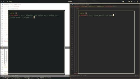 Issue With Contrast Set To Hard While Neovim Background Set To Dark