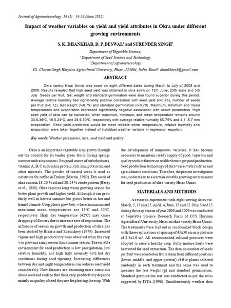 11 S K Dhankar Pdf Seed Sowing