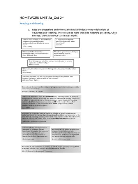 Homework Unit 2a 2nd Pdf