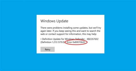 Windows Update Error 0x80070643 7 Proven Ways To Fix It