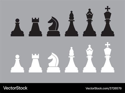 Chess Pieces Vector Art