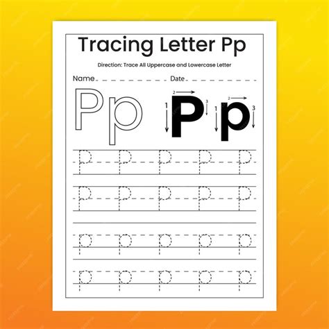 Premium Vector Letter Tracing Worksheet