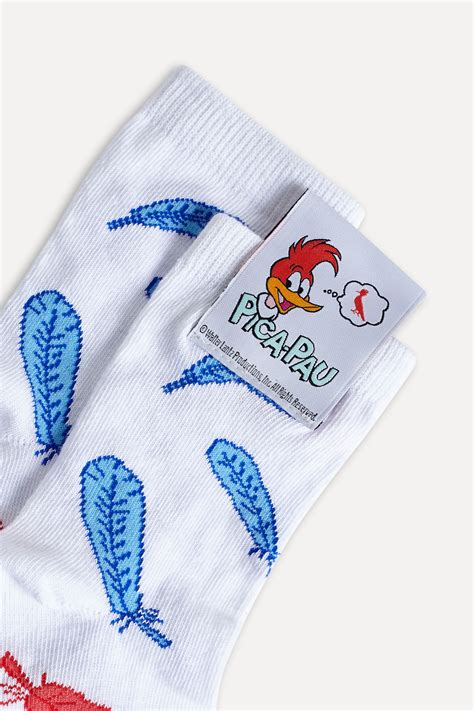 Meia Mini Pena Pica Pau Universal