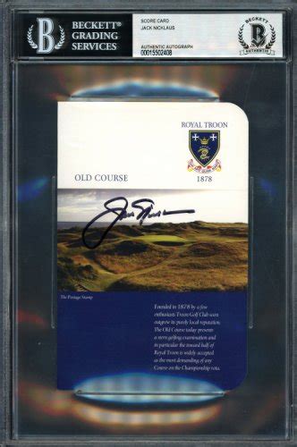 Jack Nicklaus Golf Memorabilia And Signed Golf Collectibles