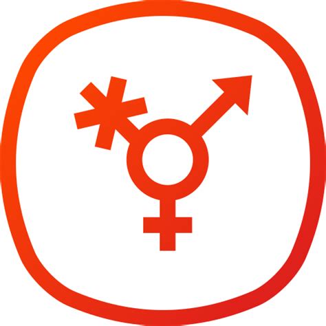 Transgender Generic Gradient Outline Icon