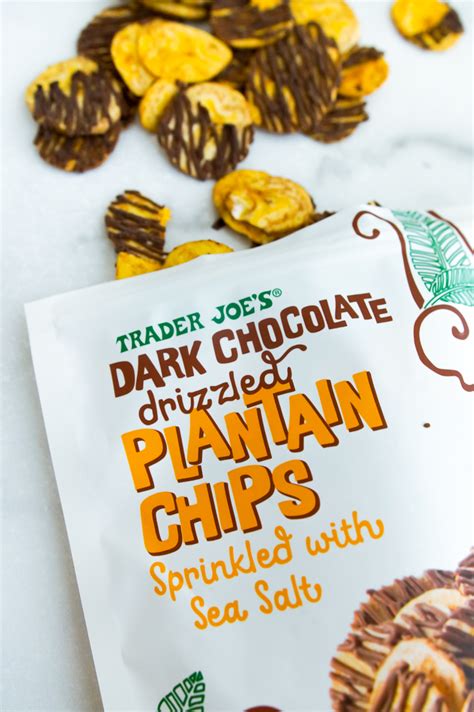 Sweet On Trader Joes Dark Chocolate Drizzled Plantain Chips Bake At