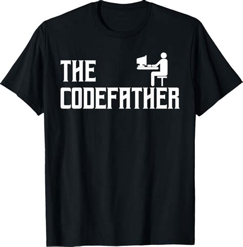 The Codefather Coding Coder Developer Computer Nerd T Shirt