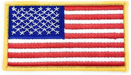 Okuna Outpost 24 Pack Of Iron On American Flag Patches For