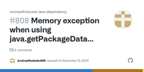 Memory Exception When Using Javagetpackagedata And More · Issue 808