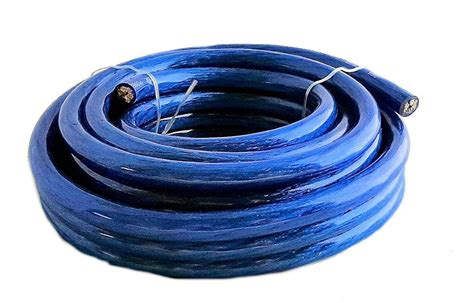 Imc Audio 8 Gauge Cca Power Ground Wire Cable 10ft Blue Battery Cable