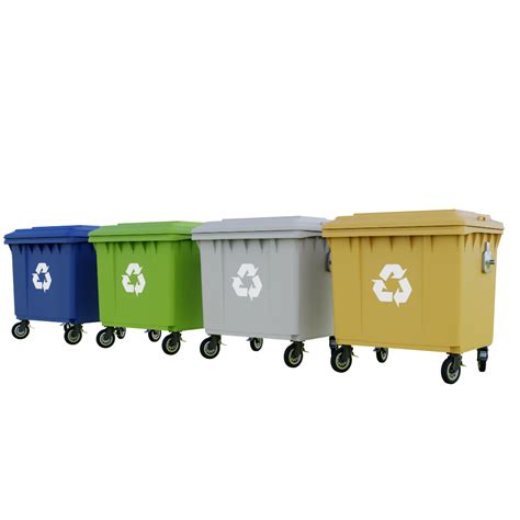City Garbage Bins Containers With Fencing Recycle Superhive