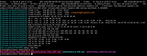Install And Use FFmpeg On Rocky Linux AlmaLinux ComputingForGeeks