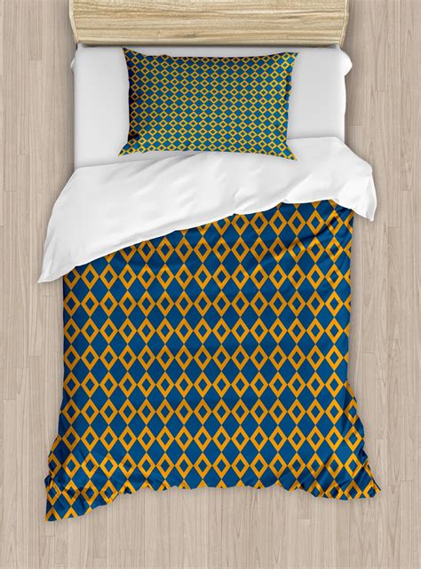 Vintage Duvet Cover Set Old Fashioned Classical Pattern With Small
