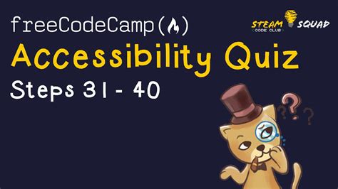Freecodecamp Responsive Web Design Accessibility Quiz Steps 31 40