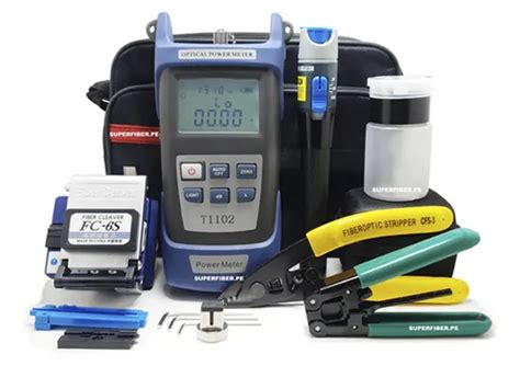 Kit Fibra Óptica Power Meter Cortadora Vfl Strepper Cuotas Sin