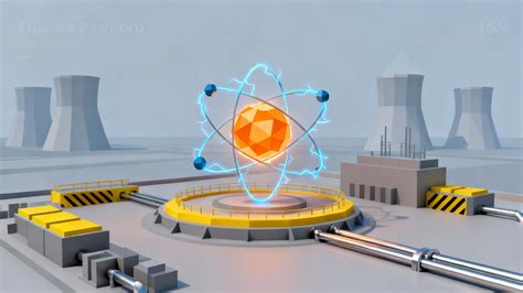 Free Nuclear Energy Visualization Image Atom Nuclear Energy