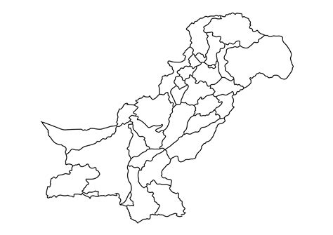 Map Outline Of Pakistan