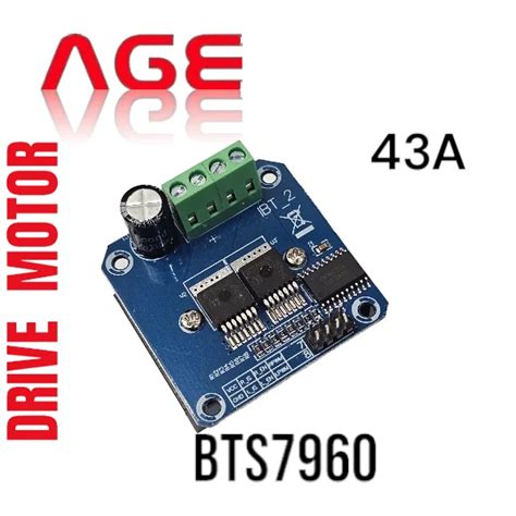 Bts7960 บอร์ดขับมอเตอร์กระแสสูง ขับได้ถึง 43a Module Ibt 2 Smart Car Motor Drive Module Bts7960