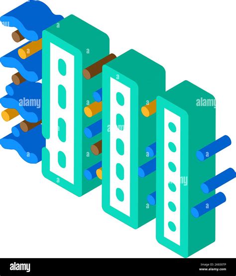 Purification System Isometric Icon Stock Vector Images Alamy