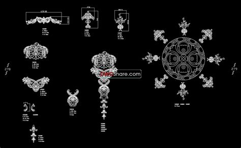 49neoclassical Style Decor Cad Design Elements
