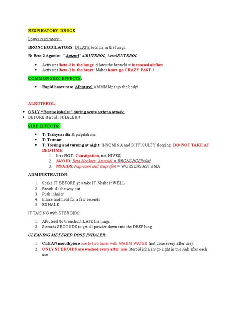 Respiratory System Med Surge Cheat Sheet Respiratory System What Is