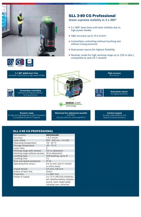 Bosch Gll 3 80 Cg Line Laser At Best Price In Noida By Sankon