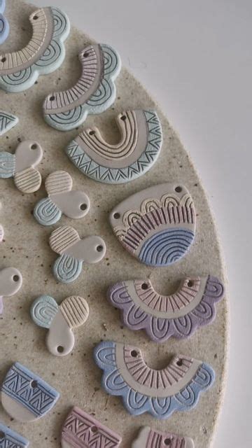 Handmade Ceramic Jewelry In The Making Ceramic Clay Jewelry Ceramic