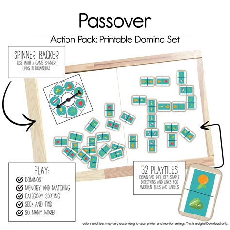 Passover Dominos Game Pack Practically Playing