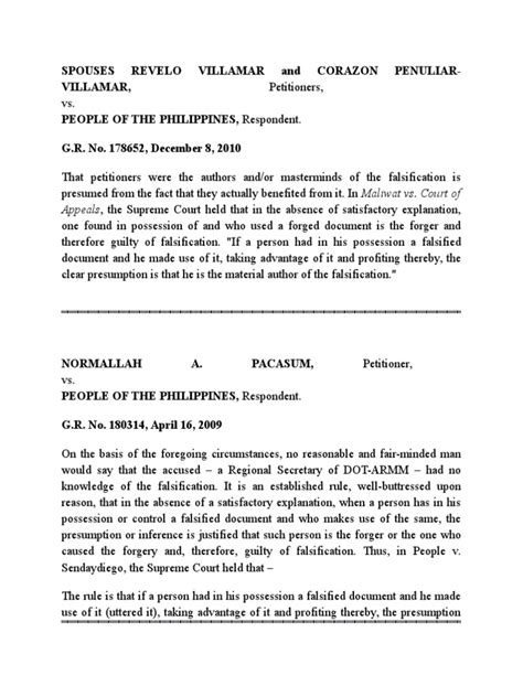Possession Of Falsified Document Forgery Falsifiability