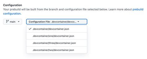 Configuring Prebuilds Github Docs