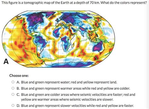 Solved This Figure Is A Tomographic Map Of The Earth At A