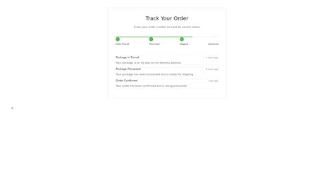 Order Tracking Component Free Html Bootstrap Component