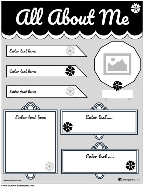 Template For All About Me Poster At Claire Ryder Blog