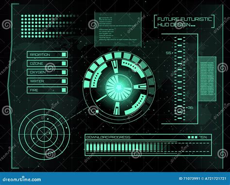 abstract future concept vector futuristic blue virtual graphic touch