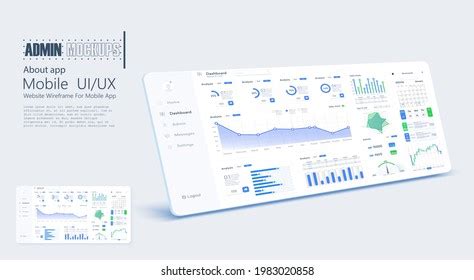Dashboard Ui Ux Kit Interface Admin Stock Vector Royalty Free 1983020858 Shutterstock