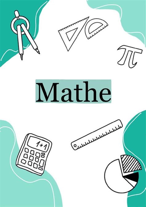 Mathe Deckblatt Mathe Deckblatt Deckblatt Vorlage Deckblatt