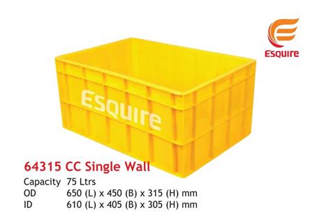 Fish Crates Esquire Crate 64315 Cc Dw Fish Crate Double Wall