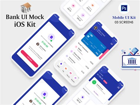 New Digital Bank App Ui Kit Psd For Website Mobile App Ui By