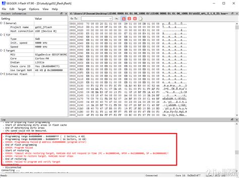 Gd32f303用jlink烧录弹出 Programming Failed Address 0x08000000的错误的解决办法 Gigadevice Gd32