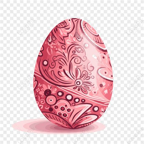 Pink Easter Egg Png Download Illustration Of A Playful Easter Egg