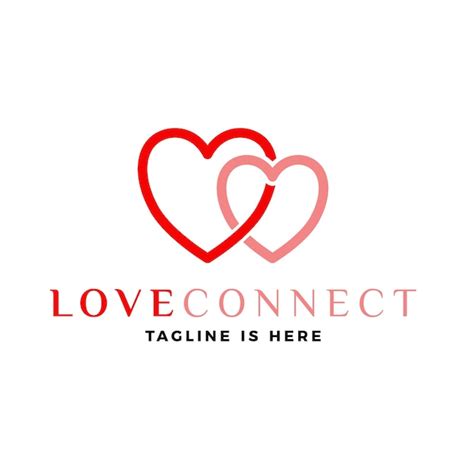 Premium Vector Love Connected Logo Vector Icon Illustration