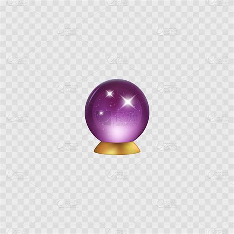 魔法球。隔离逼真的3d图标。水晶魔法阵。预测未来。向量